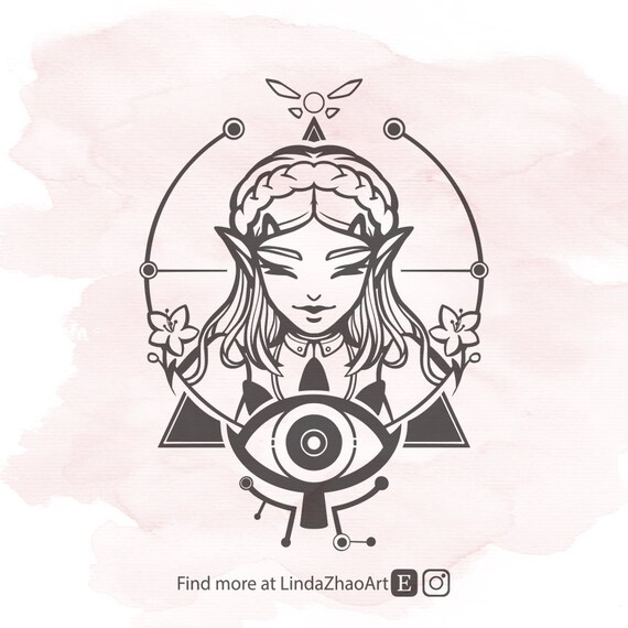 Princess Zelda SVG | Etsy