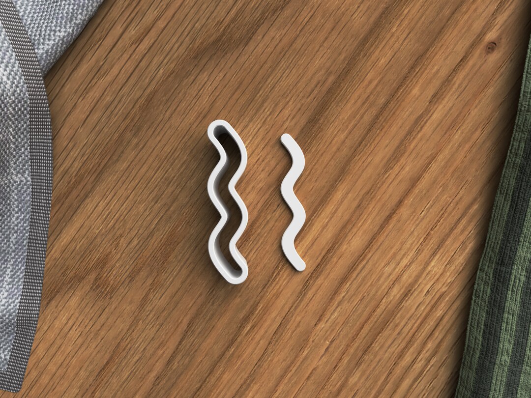 Squiggly Line Cookie / Polymer Clay Cutter - Etsy