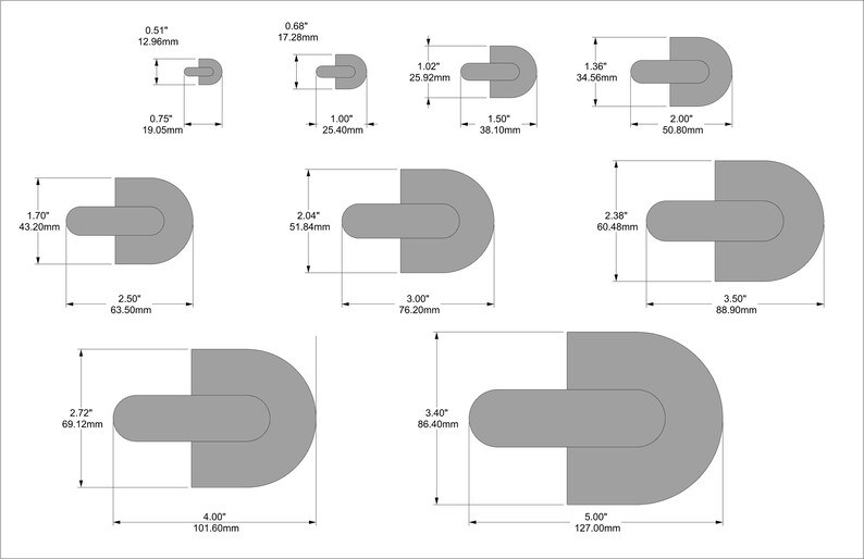 U Shape and Rounded Rectangle Polymer Clay Cutter - Etsy