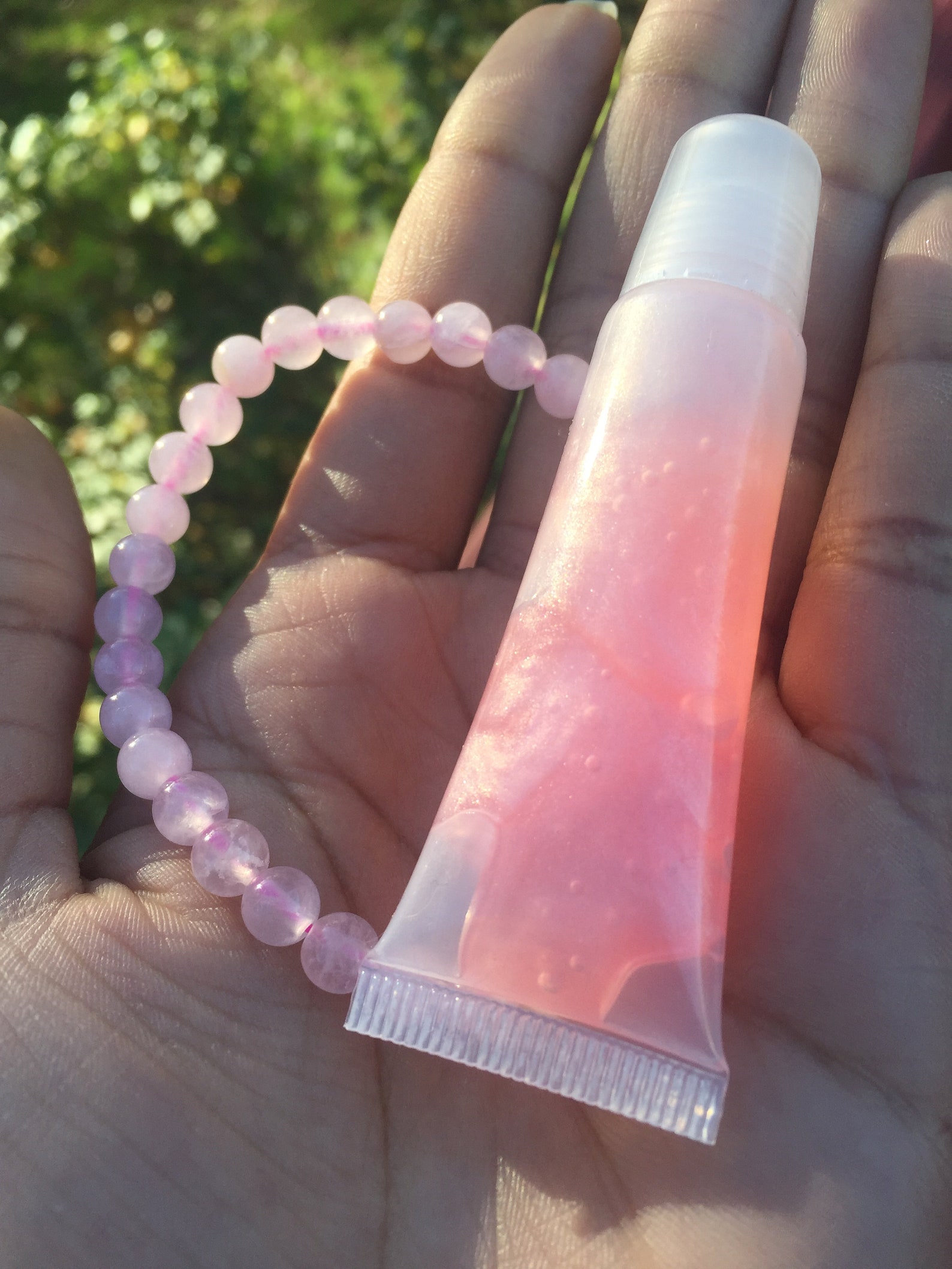 Rose Quartz Lip Gloss Set - Etsy