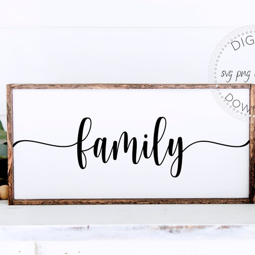 Family SVG Family Sign Cut File Farmhouse Sign SVG - Etsy