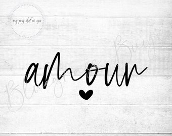 Amour Svg File | Etsy