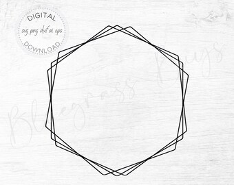 Geometric Frame Svg | Etsy UK