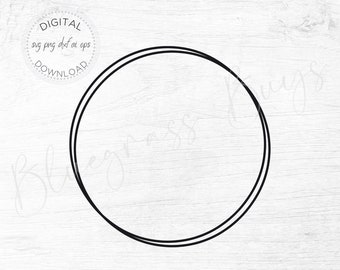 Double Circle Svg | Etsy