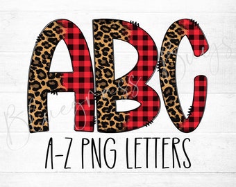 Buffalo Plaid Sublimation Alphabet Sublimation Letters A-Z - Etsy