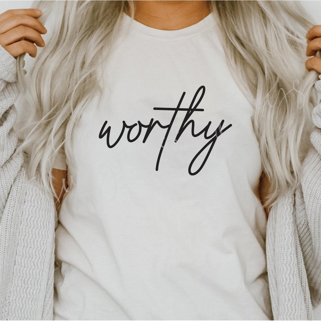 Worthy SVG - Worthy Script SVG - Digital Download - Cricut - Silhouette ...