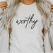 Worthy SVG - Worthy Script SVG - Digital Download - Cricut - Silhouette ...