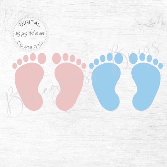 Baby Feet SVG Baby Footprints SVG Newborn Clipart - Etsy