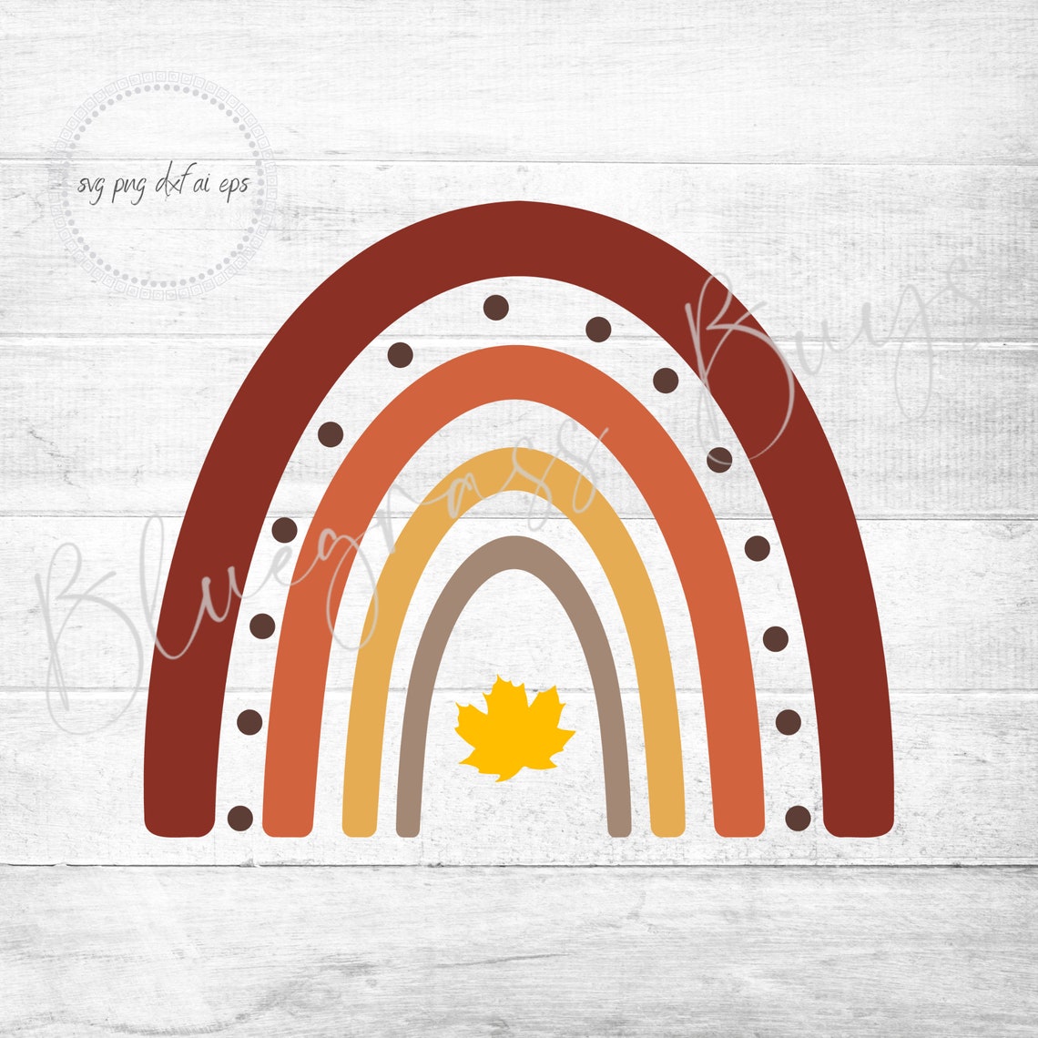 Fall Boho Rainbow SVG Autumn Rainbow SVG Digital Download - Etsy