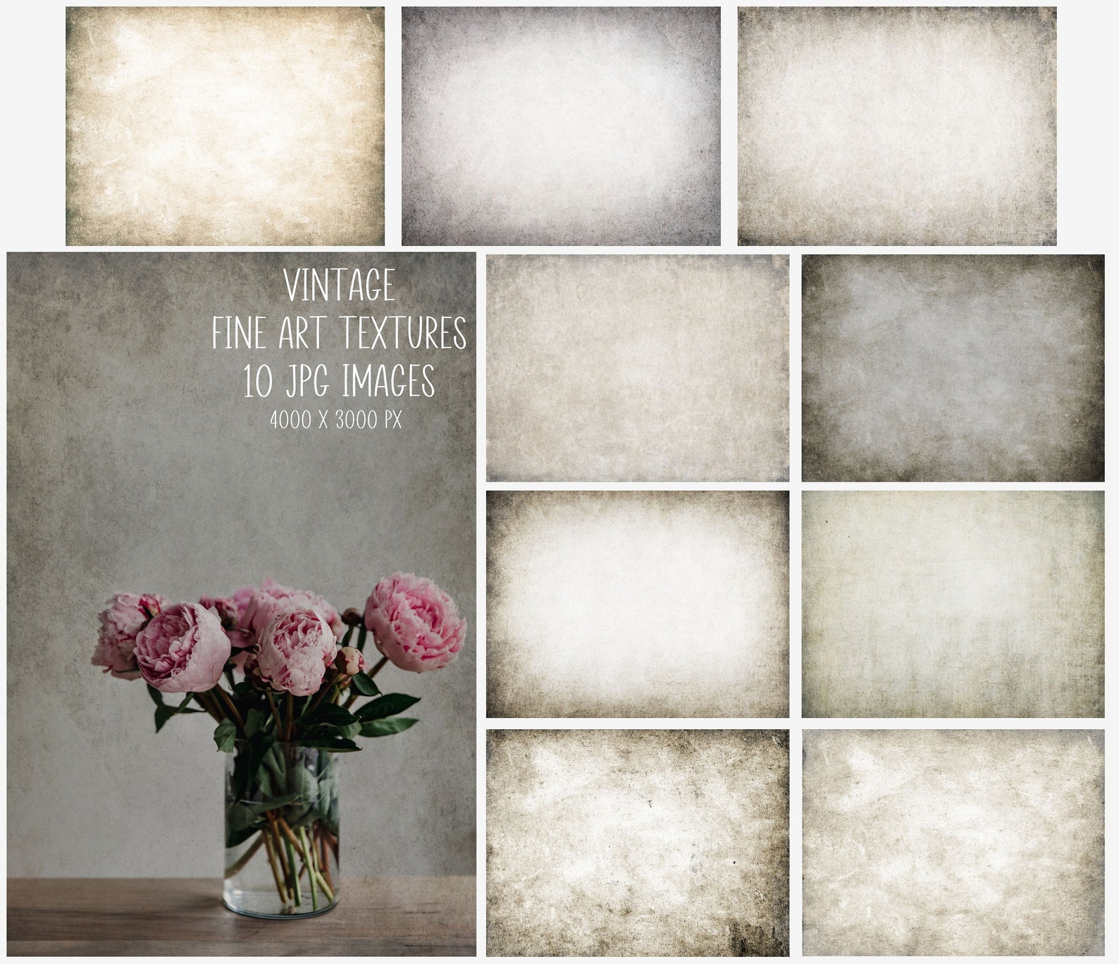 Vintage Fine Art Textures Photoshop Overlay Photo Textures - Etsy