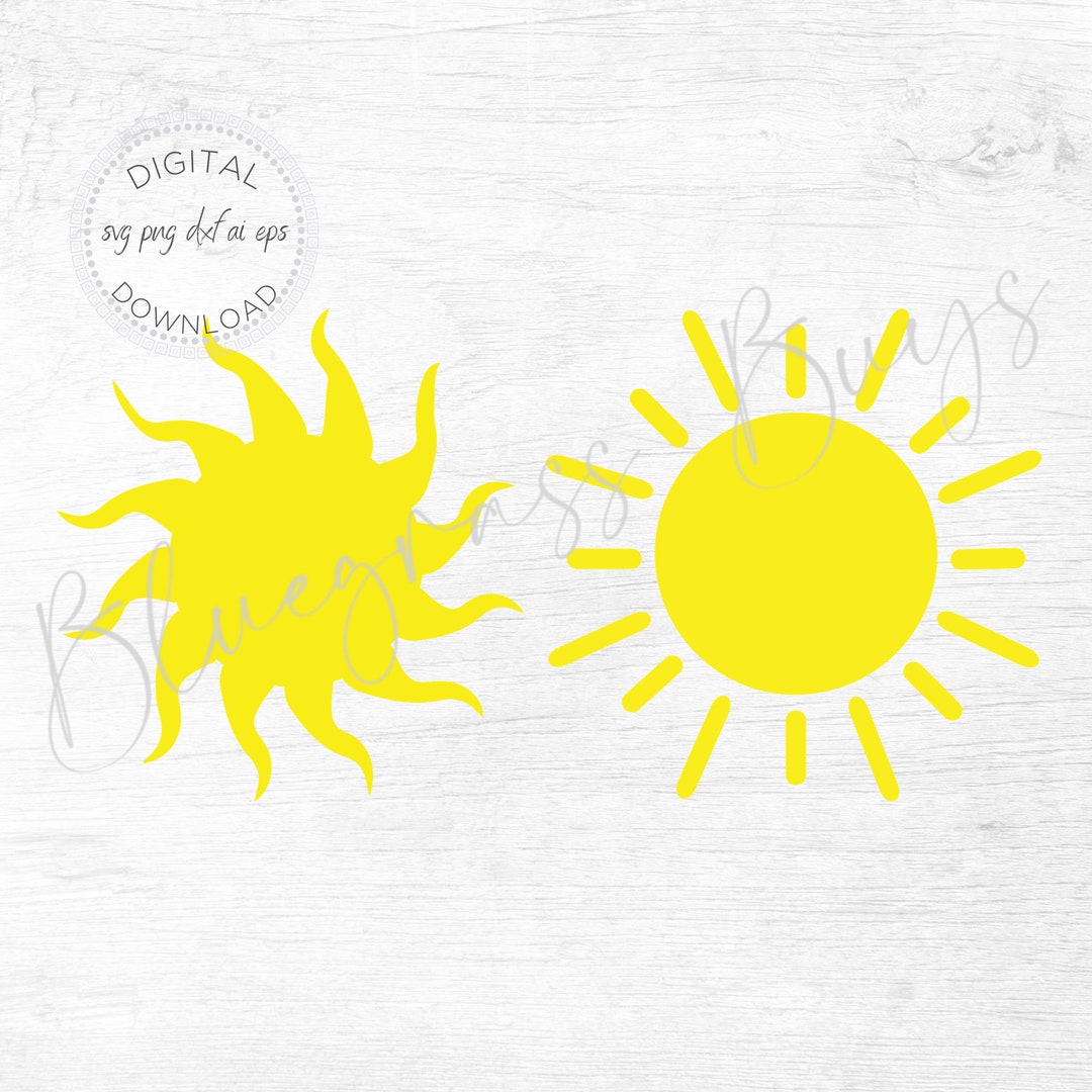 Sun SVG Sun Cut File Sun Clipart Digital Download - Etsy Canada