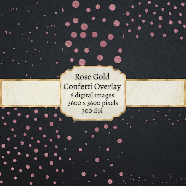 Rose Gold Confetti - Etsy