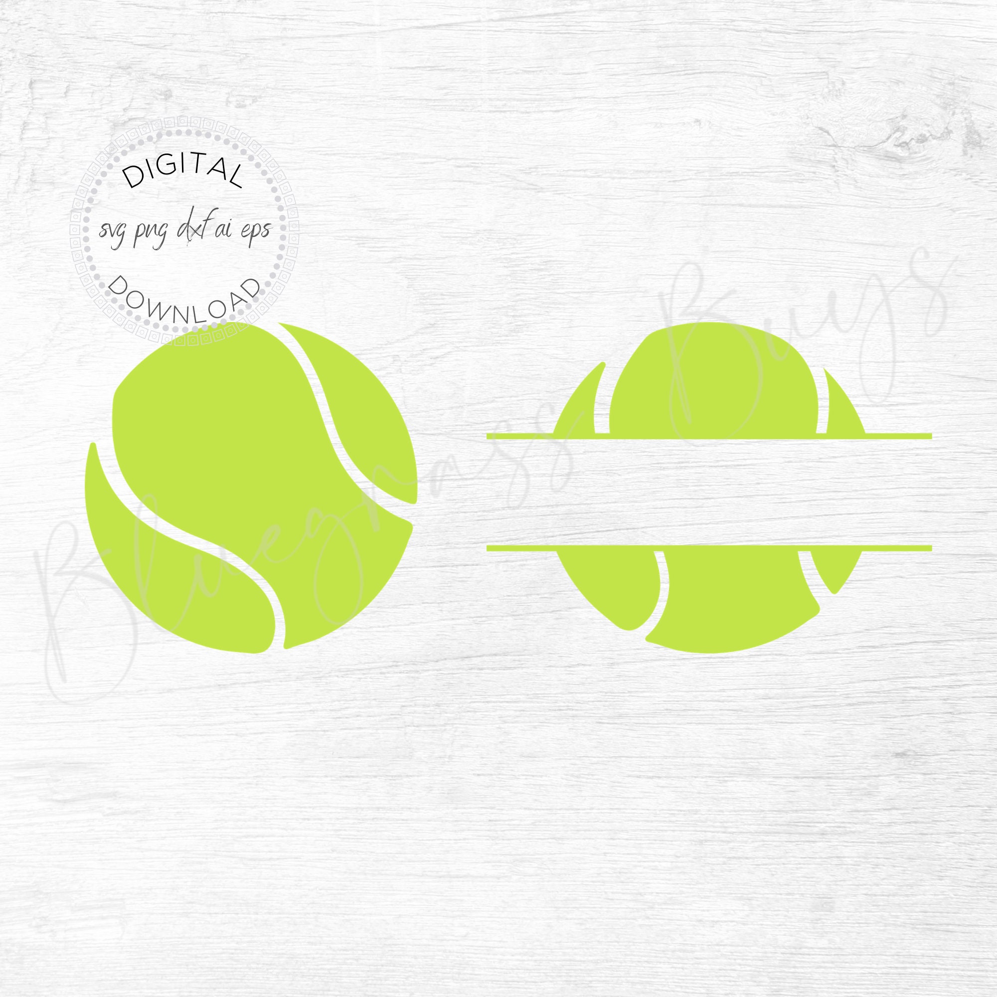 Tennis Ball SVG Tennis Monogram SVG Sports Cut File | Etsy