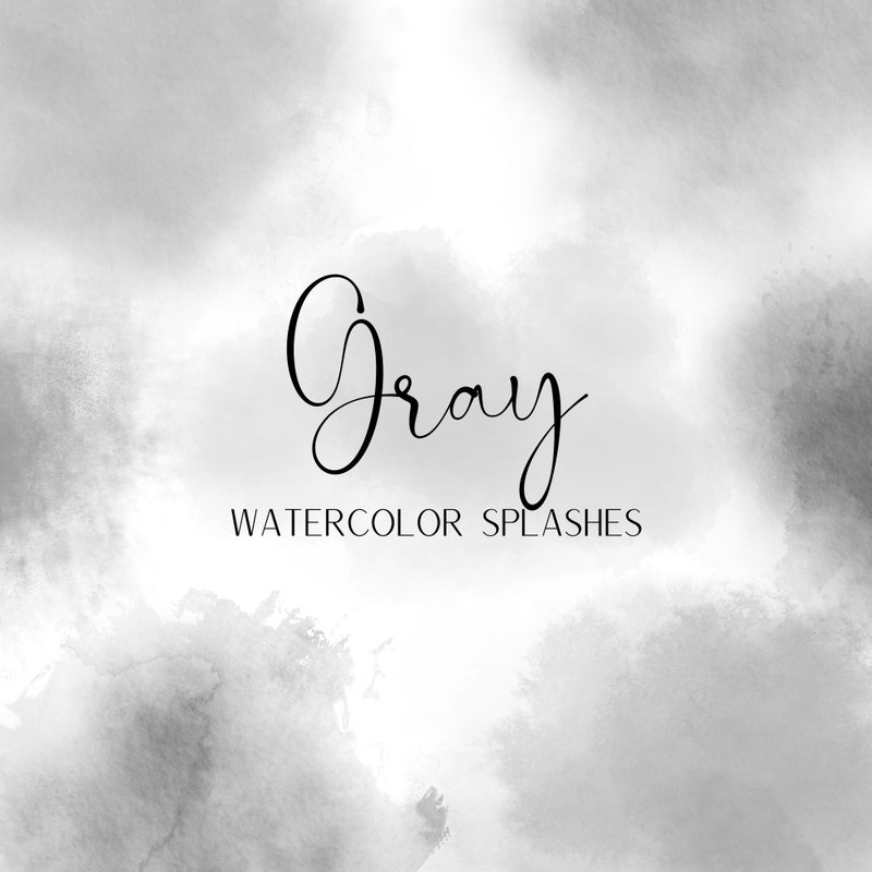 Gray Watercolor - Etsy