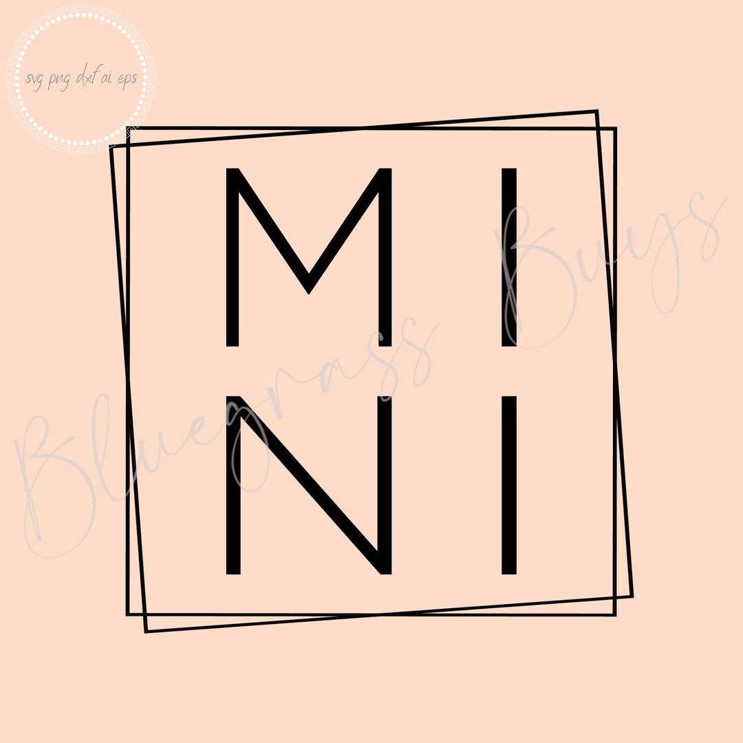 Mini SVG, Mini Square SVG, Mama Mini, Digital Download, Cricut ...