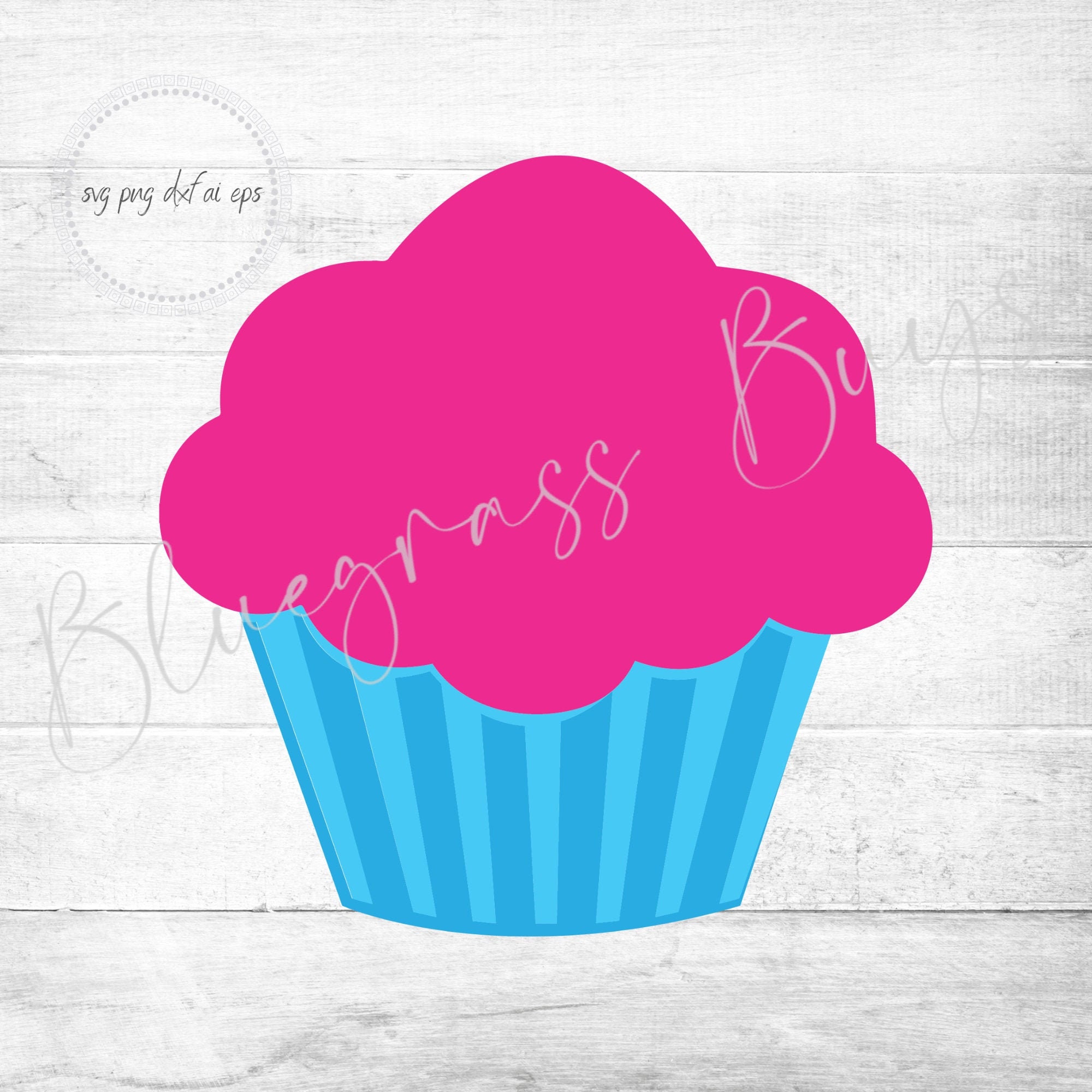 Instant Download 5th birthday cupcake svg svg cutting files silhouette ...