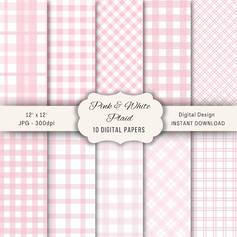 Pink Seamless Plaid - Etsy