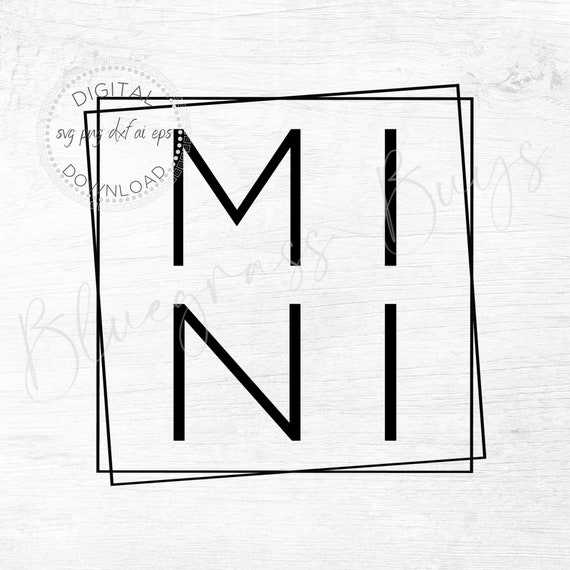 Mini SVG Mini Square SVG Mama Mini Digital Download | Etsy
