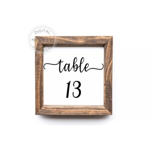 Table Numbers SVG - Wedding Table Numbers - Wedding Sign SVG - Etsy