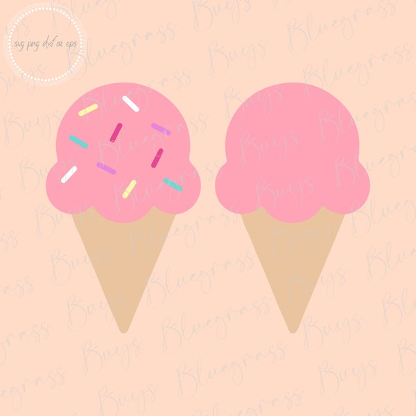 Ice Cream Clipart - Etsy