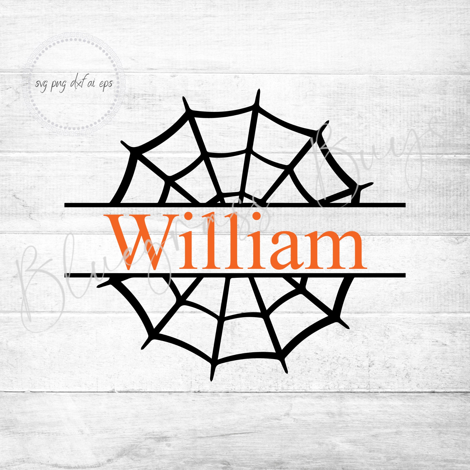 Spider Web Name Frame SVG Spider Web SVG Halloween Clipart - Etsy Australia