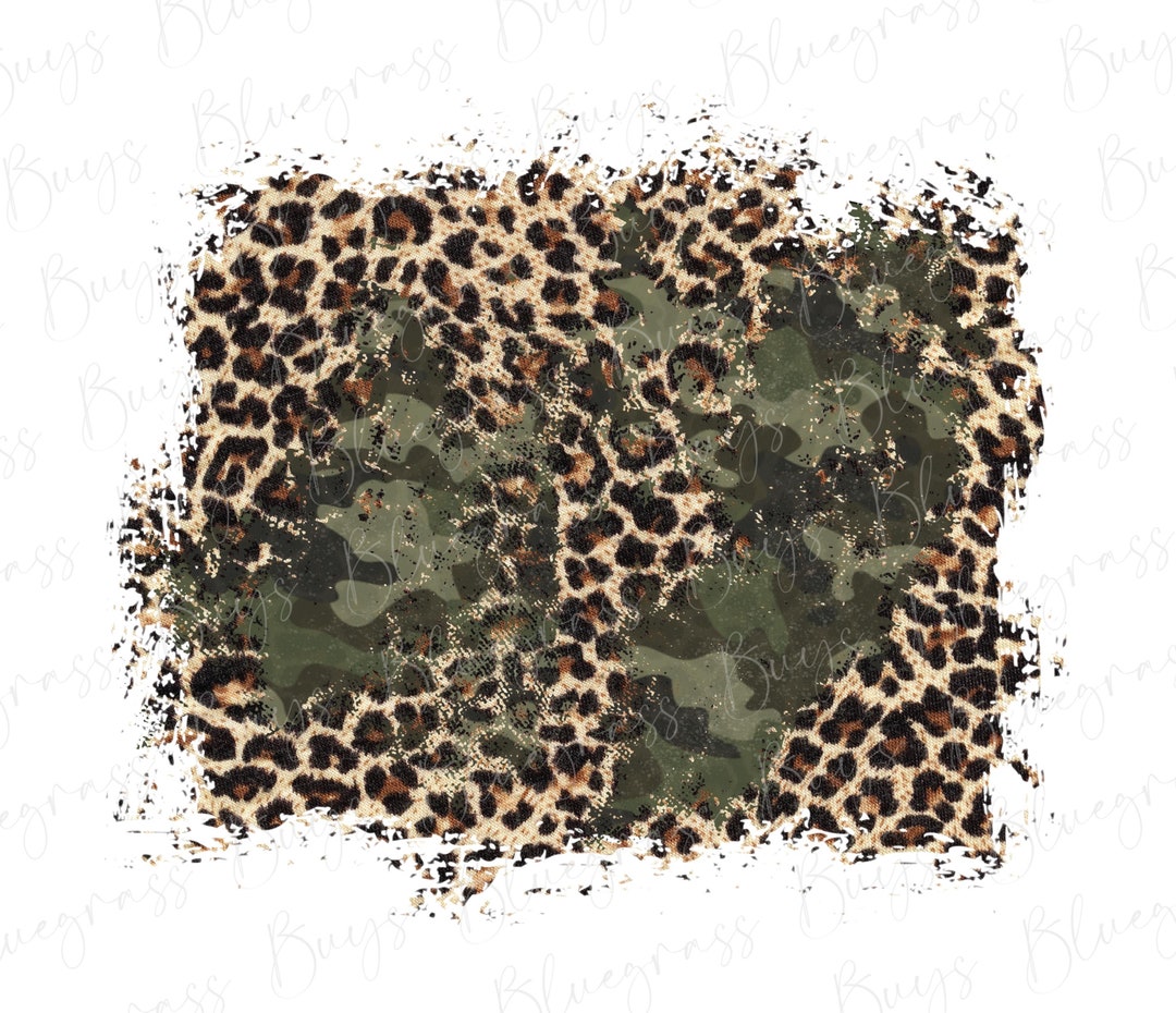 Leopard Camouflage Background PNG, Distressed Camo, Grunge Cheetah ...
