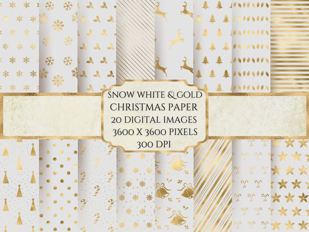 Christmas Digital Paper, Holiday Scrapbook Paper, Seamless Pattern ...