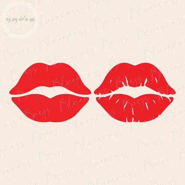Lips Svg - Etsy