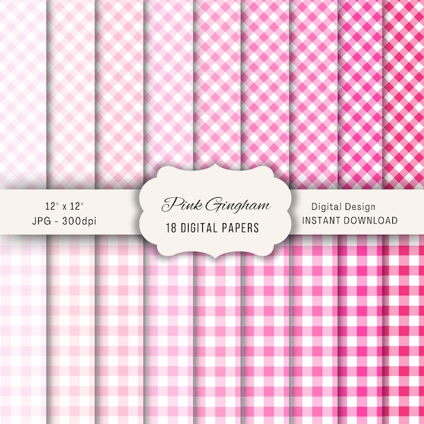 Gingham Paper - Etsy