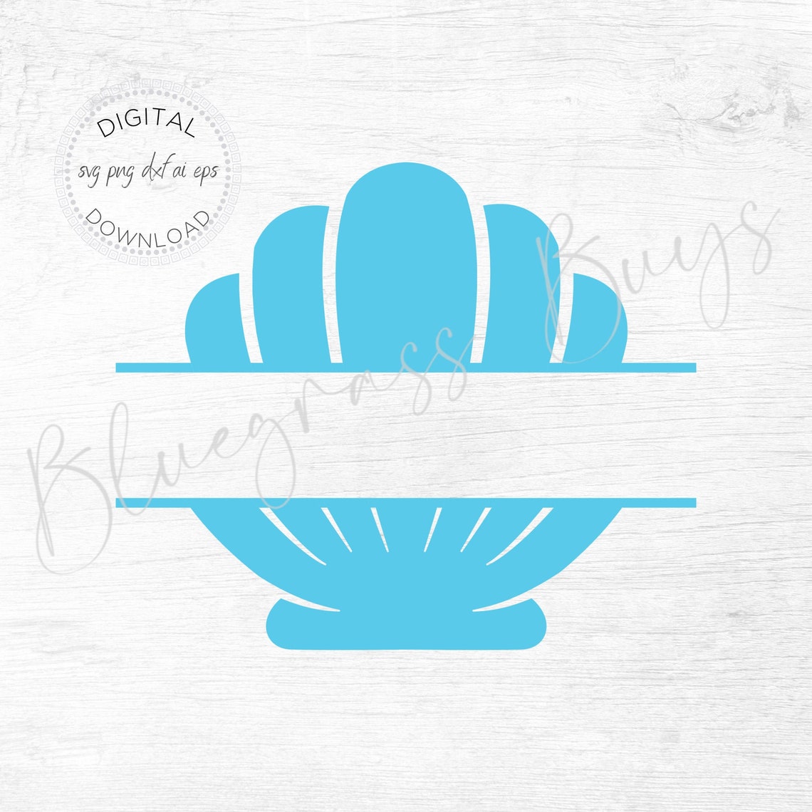 Seashell SVG Seashell Name Frame Monogram SVG Cricut Cut | Etsy