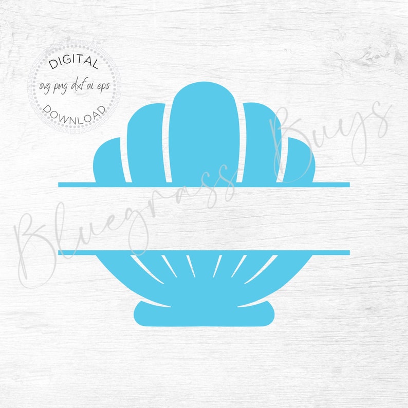 Seashell SVG Seashell Name Frame Monogram SVG Cricut Cut | Etsy