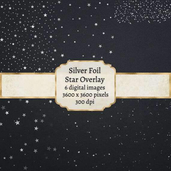 Silver Star Overlay Stardust Overlay PNG Star Glitter - Etsy UK