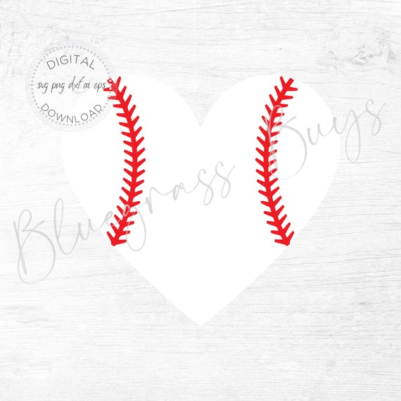 Baseball Heart SVG Baseball SVG Baseball Cut File Sports | Etsy