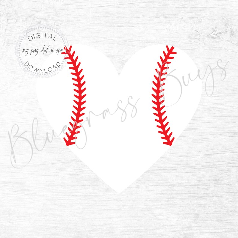 Baseball Heart SVG Baseball SVG Baseball Cut File Sports - Etsy