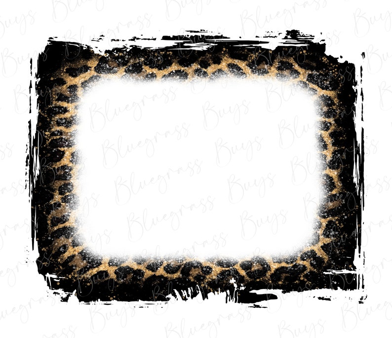 Cheetah Frame With Bleach Effect PNG Cheetah Background - Etsy