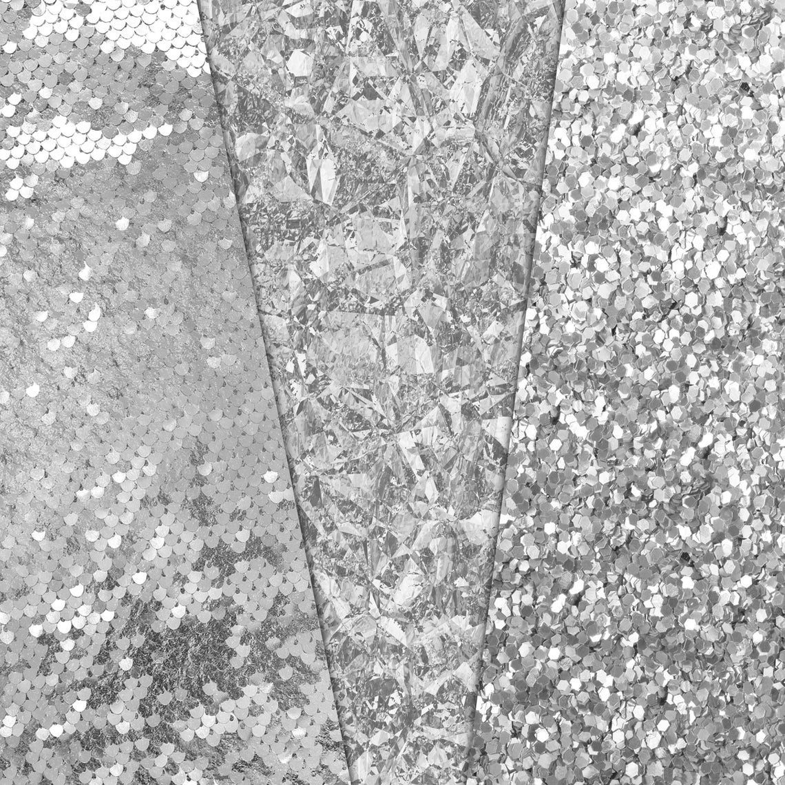 Silver Digital Paper Metallic Texture Glitter Texture - Etsy