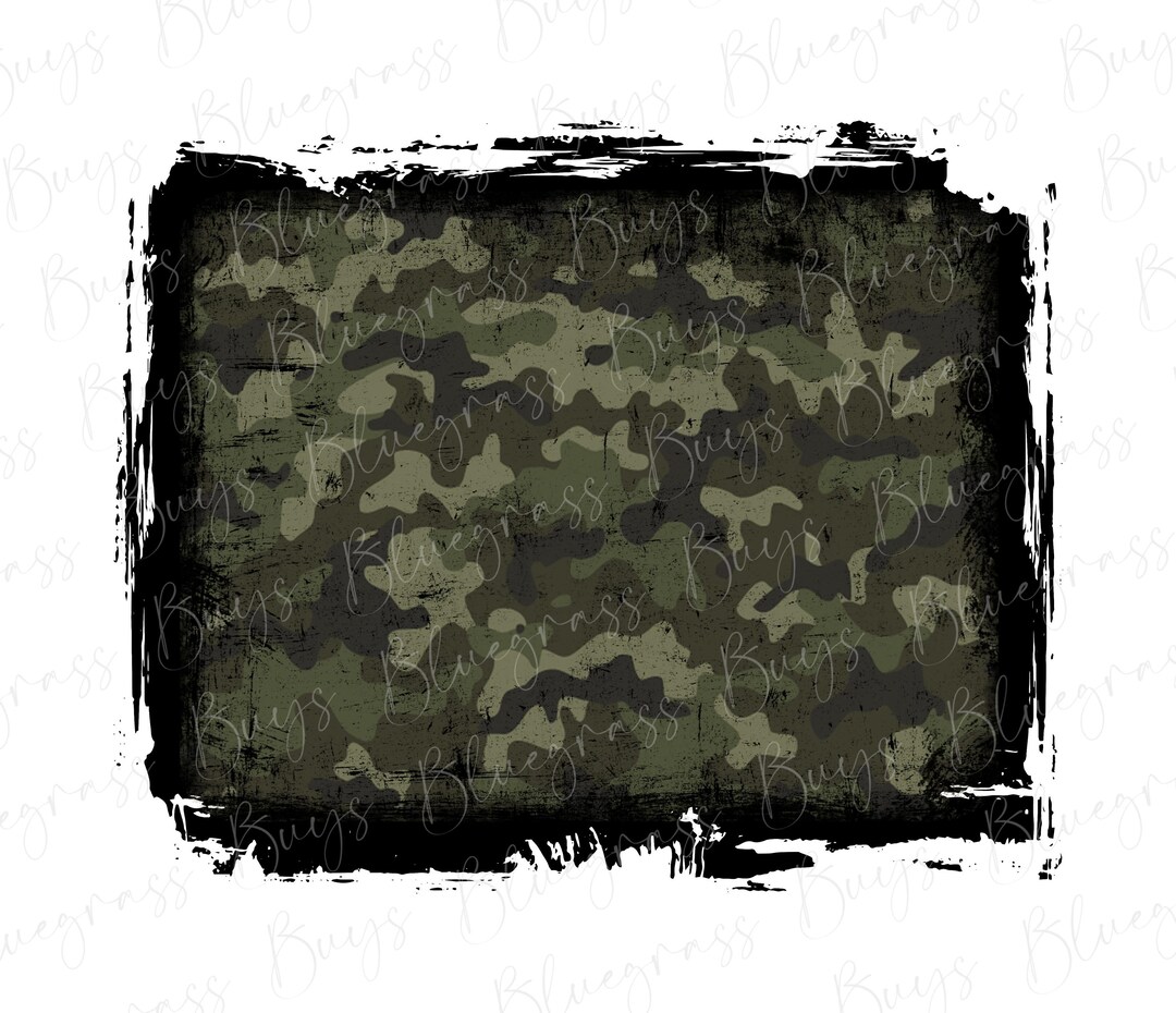 Grunge Camo Background PNG Distressed Camouflage Backsplash - Etsy