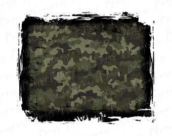 Grunge Camouflage Background With Bleach PNG Distressed Camo | Etsy