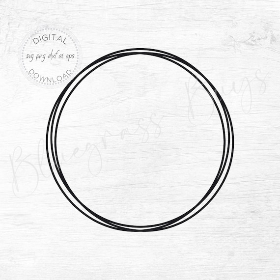 Triple Circle Frame SVG Geometric Round Frame SVG - Etsy