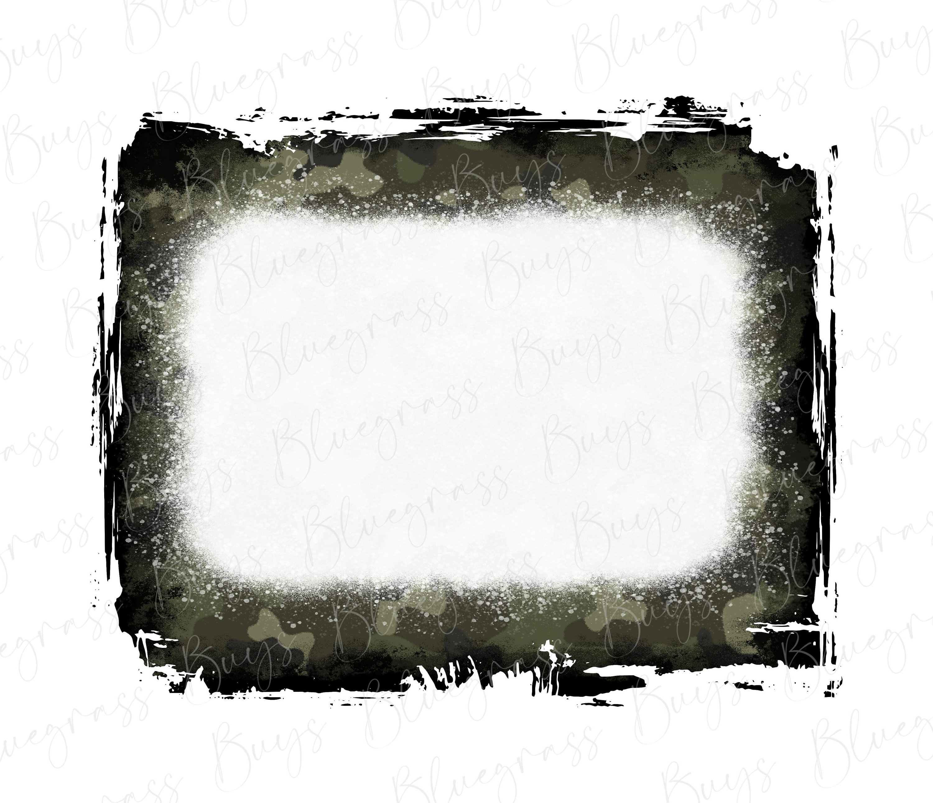 Grunge Camouflage Background With Bleach PNG Distressed Camo | Etsy