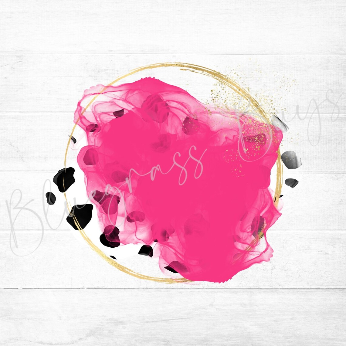 Cowhide Logo Background PNG Alcohol Ink Backsplash Logo | Etsy
