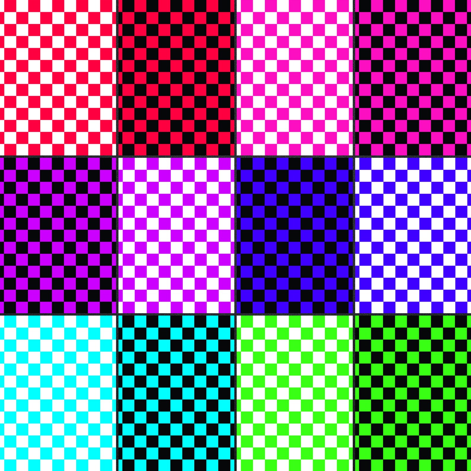 Neon Checkered Digital Paper Neon Check Pattern Printable - Etsy