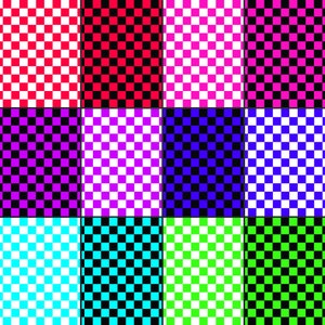 Neon Checkered Digital Paper, Neon Check Pattern, Printable Scrapbook ...