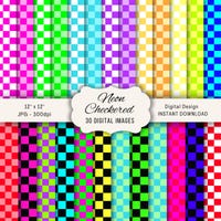 Checkerboard Digital Seamless Pattern Fabric File | 90s Checker | Kids ...