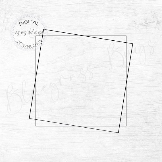 Double Square Frame SVG Square Border Frame SVG Geometric - Etsy Australia