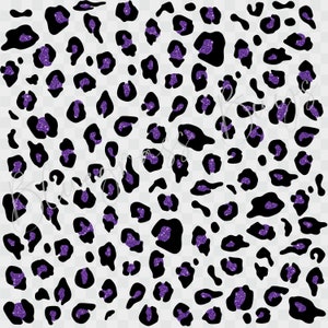 Purple Leopard Print PNG Overlay, Animal Print Overlay, PNG Sublimation ...