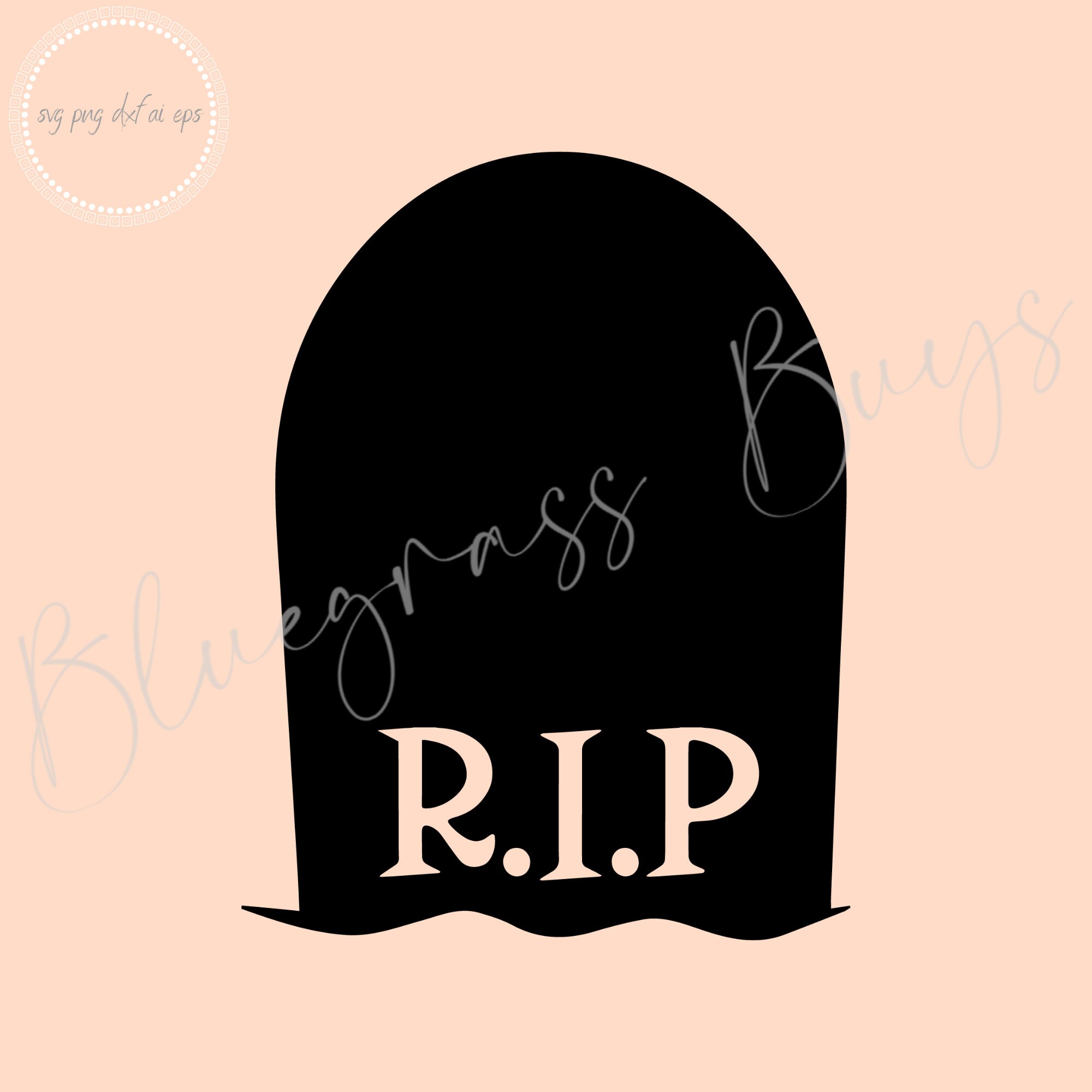 Tombstone SVG - R.I.P Tombstone SVG - Halloween Clipart - Digital ...