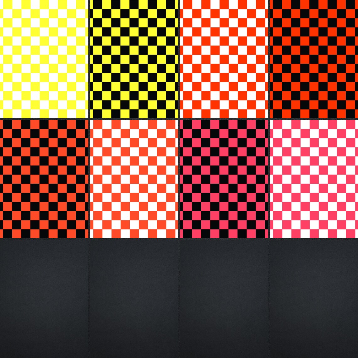 Neon Checkered Digital Paper Neon Check Pattern Printable - Etsy