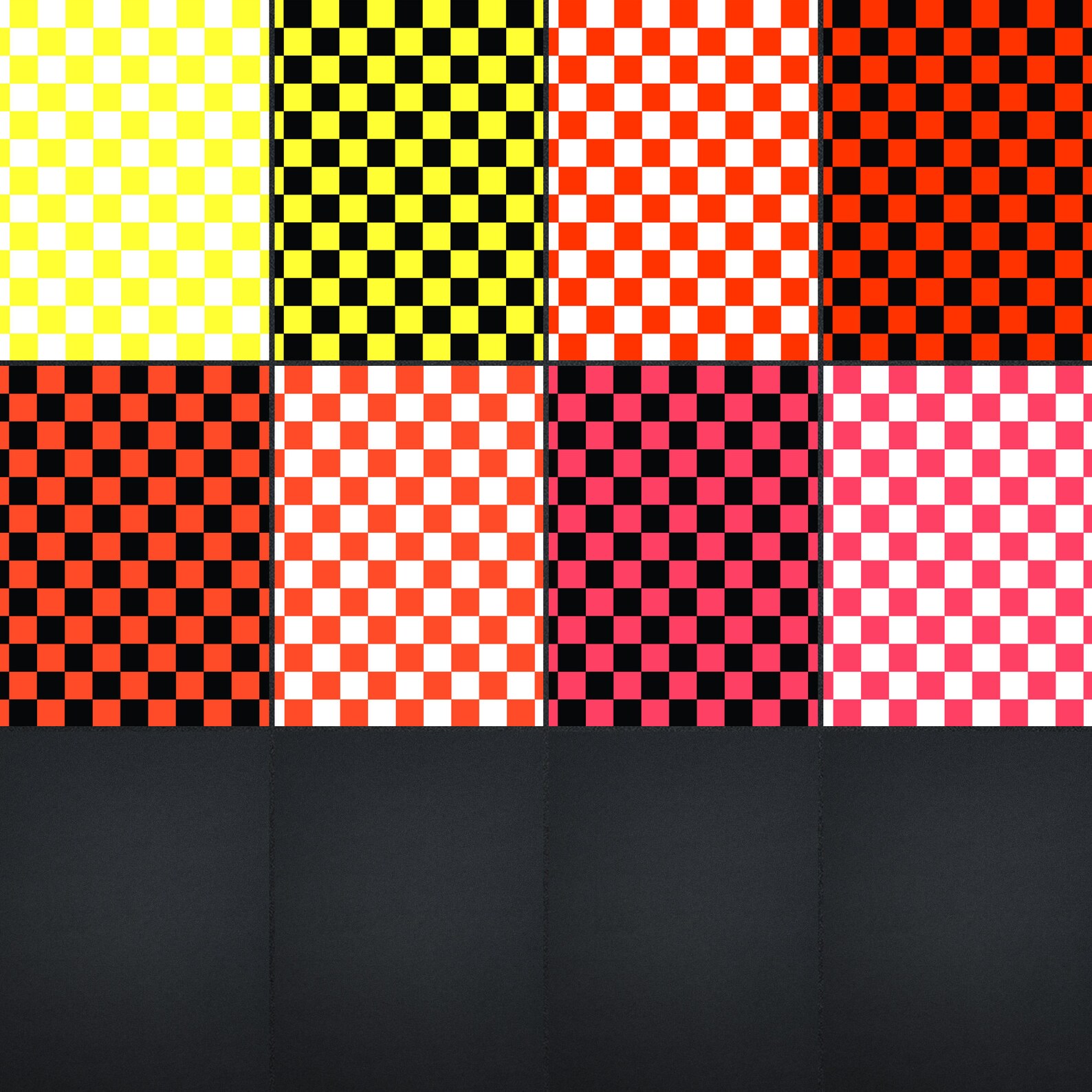 Neon Checkered Digital Paper Neon Check Pattern Printable - Etsy