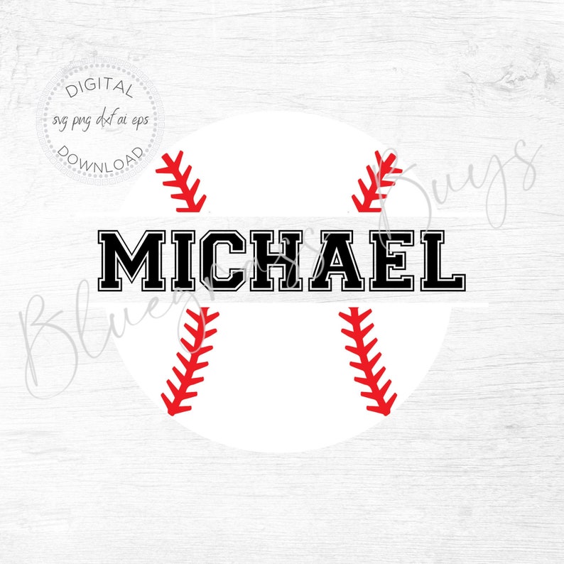 Baseball SVG Monogram Frame Baseball Name Frame PNG - Etsy